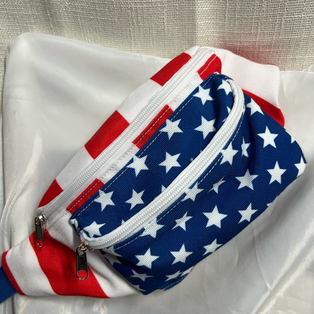 American Flag Adjustable Fanny Pack - Gem